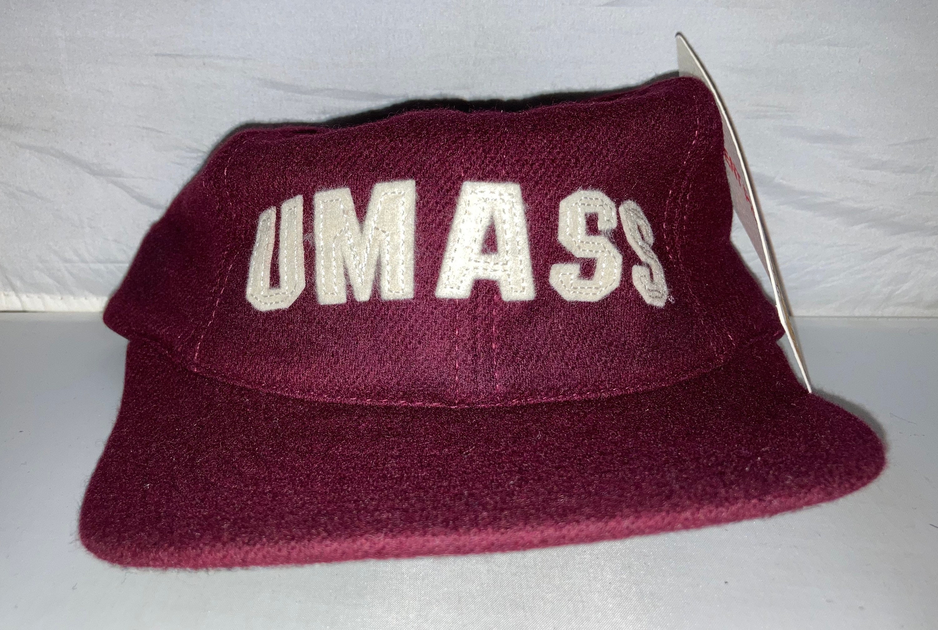 Vintage Umass Minutemen Strapback Hat Cap NCAA College Deadstock ...