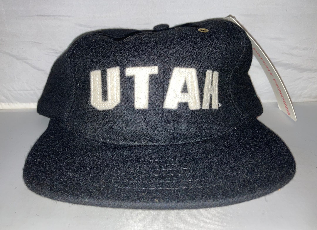 Vintage University of Utah Utes Strapback Hat Cap Rare 90s Deadstock ...