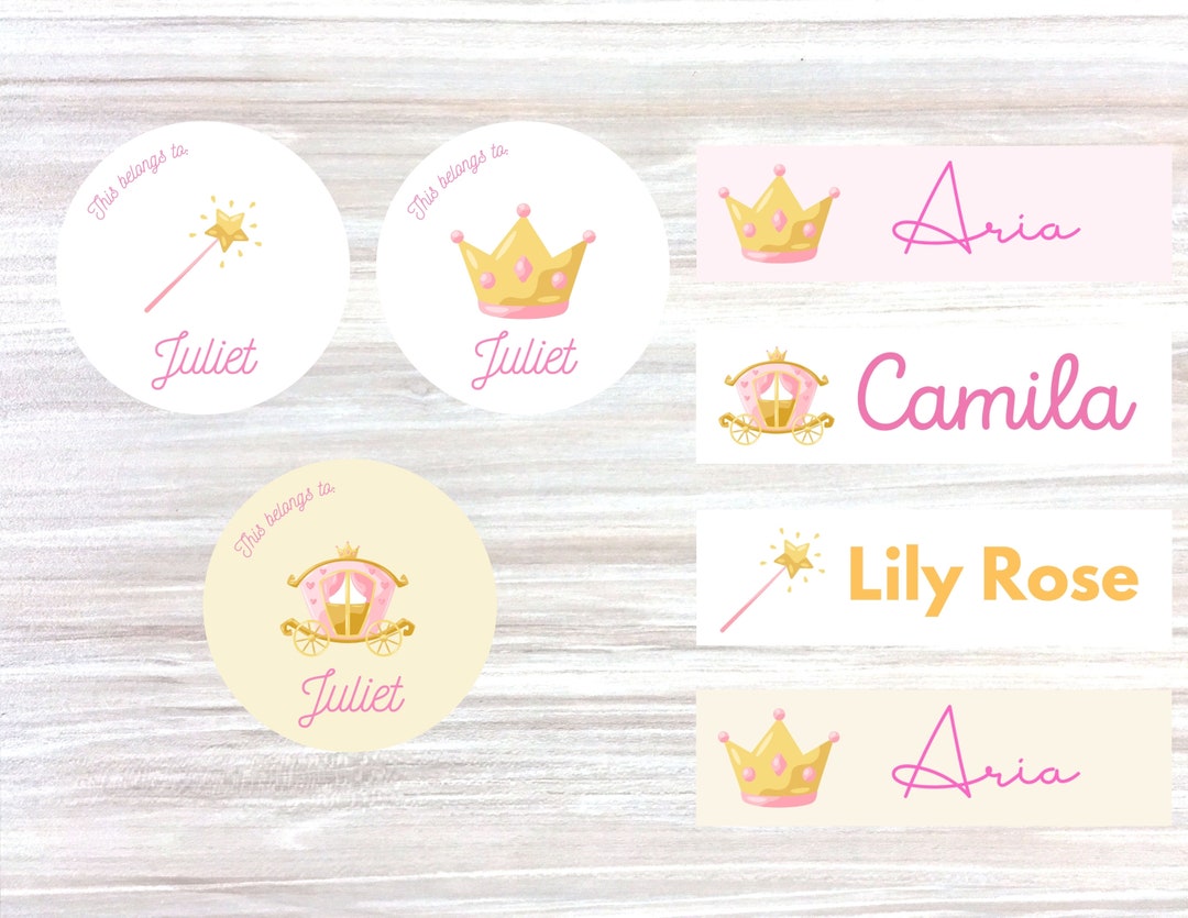 Custom Personalized Name Labels, Waterproof Vinyl And/or Iron-on Decals ...