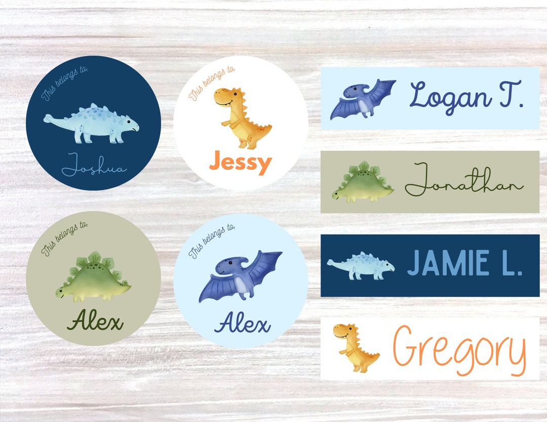 Custom Personalized Name Labels, Waterproof Vinyl And/or Iron-on Decals ...