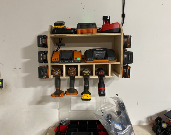 Ryobi 18v Battery Holder - Wall Mount - Battery Storage - Etsy