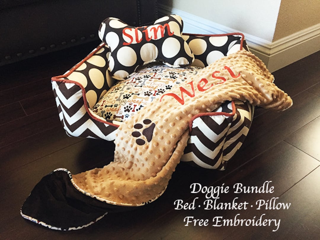 Dog Bed | Dog Bedding | Dog Blanket | Custom Dog Pillow | Washable Pet ...