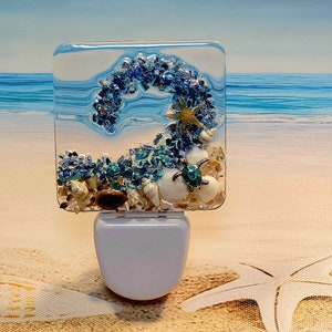 Ocean Wave LED Sensor Nightlight, Ambient Lighting, Handmade Beach Wall ...