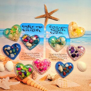 Beach Heart Hug With Colorful Seashells, Ocean Inspired Heart, Thinking ...