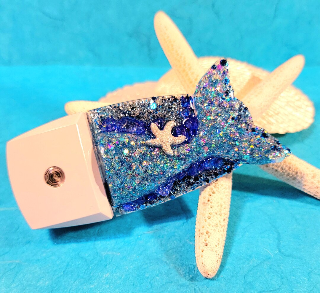 LED Sensor Mermaid Tail Nightlight, Coastal Ambient Lighting Decor ...