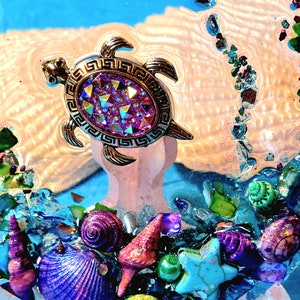 Fancy Sea Turtle Ornament Under the Sea Seaglass Sun Catcher - Etsy