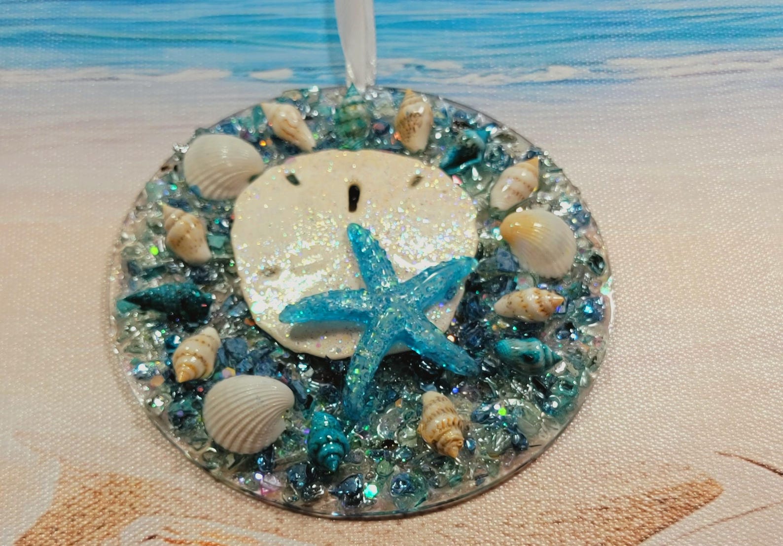 Beautiful Coastal Theme Florida Sand Dollar Ornament, Featuring ...