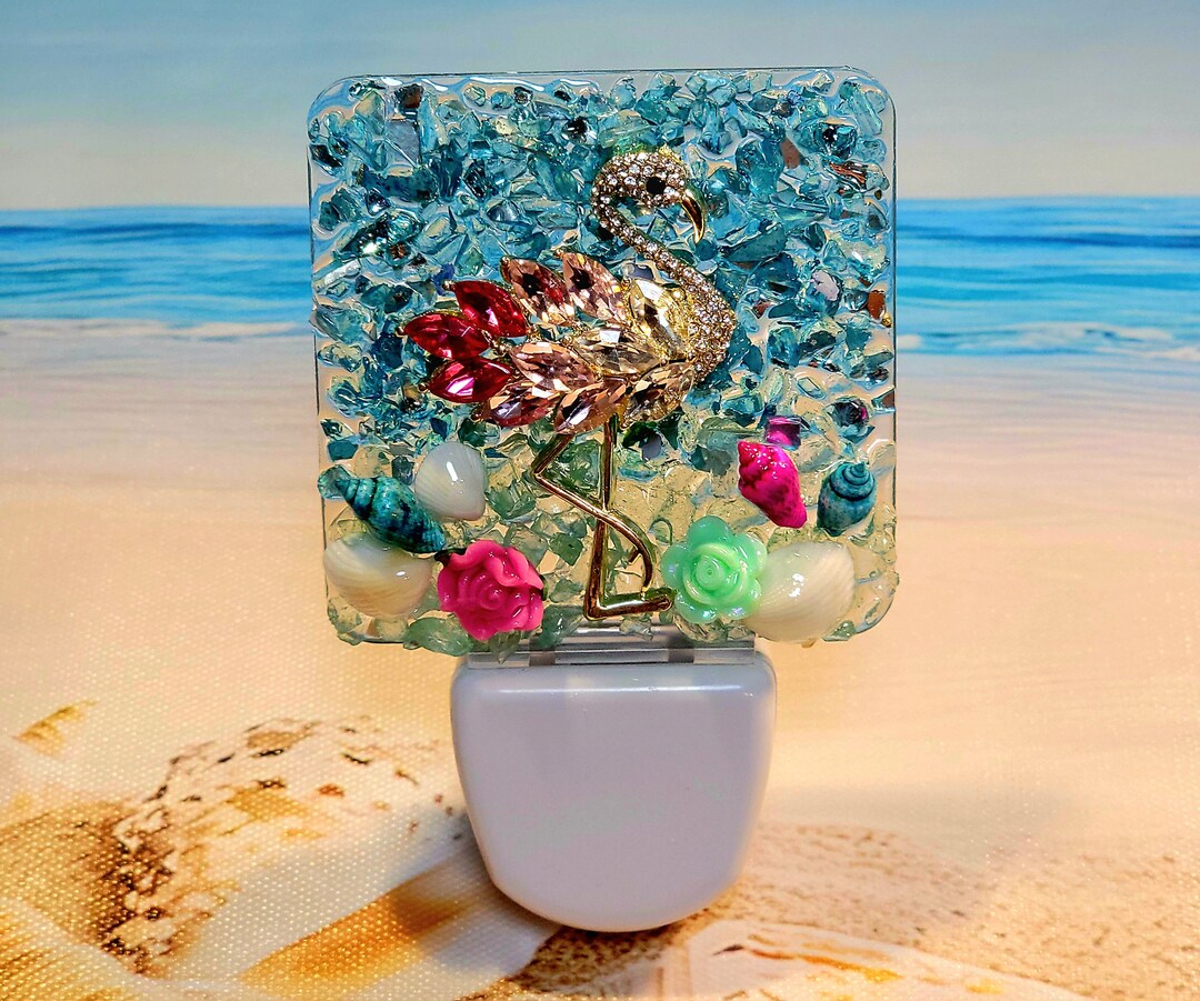 Pink Flamingo LED Sensor Nightlight, Tropical Home Decor, Fancy ...