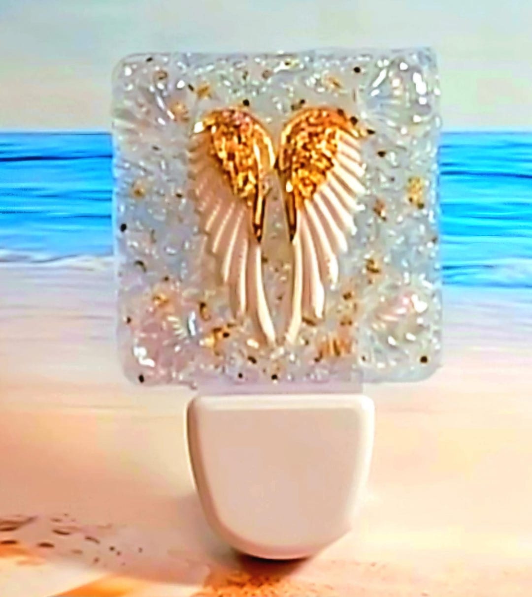 Angel Wing LED Sensor Nightlight for Soft Ambient Lighting, Handmade ...