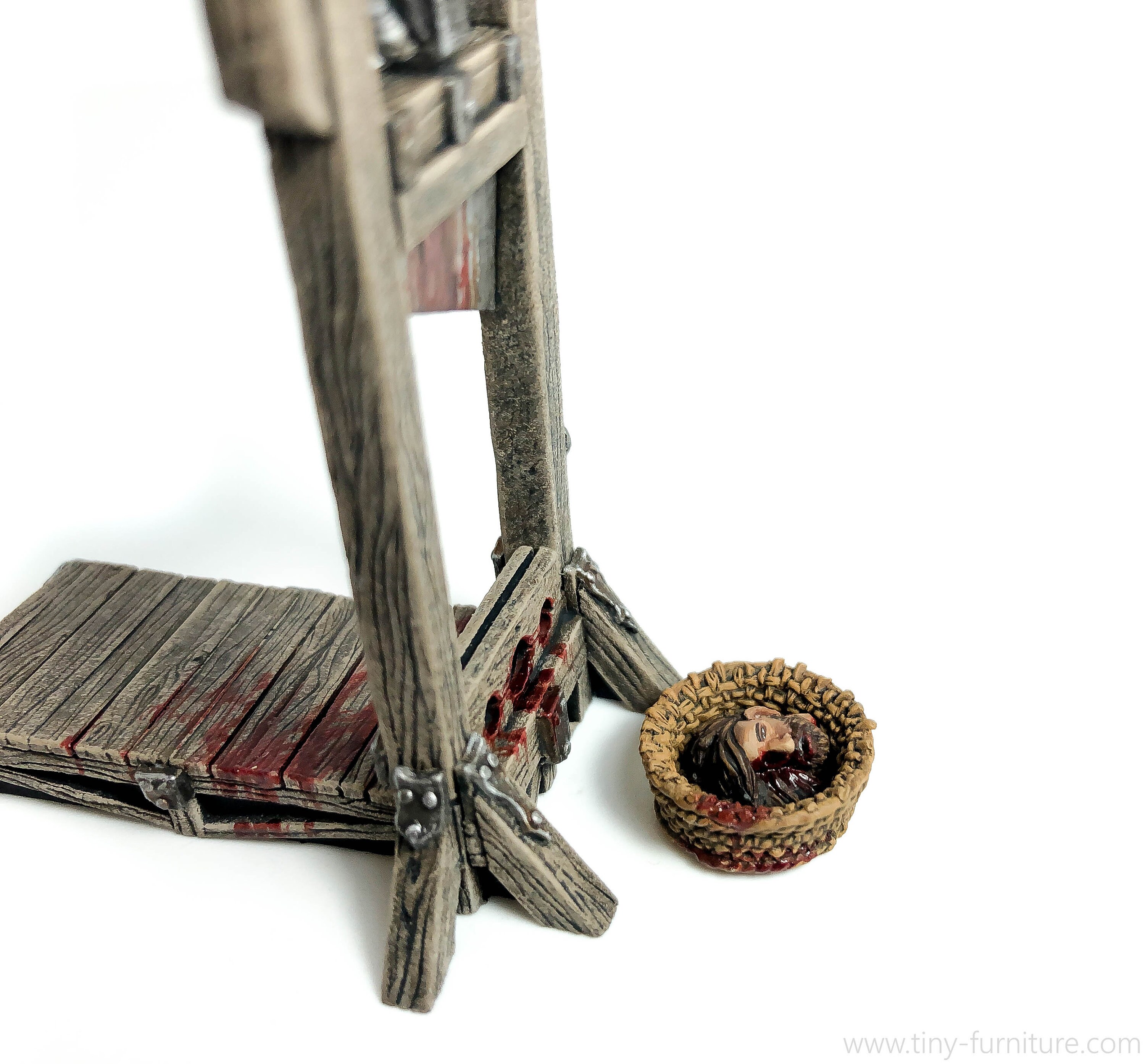 Guillotine PAINTED Miniature tabletop furniture dungeon | Etsy