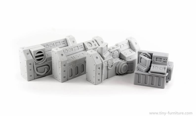 Computer consoles Miniature tabletop furniture dungeon | Etsy