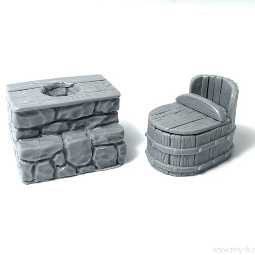 Bedrols RPG Miniature Furniture 3D Printed 28mm Scatter | Etsy