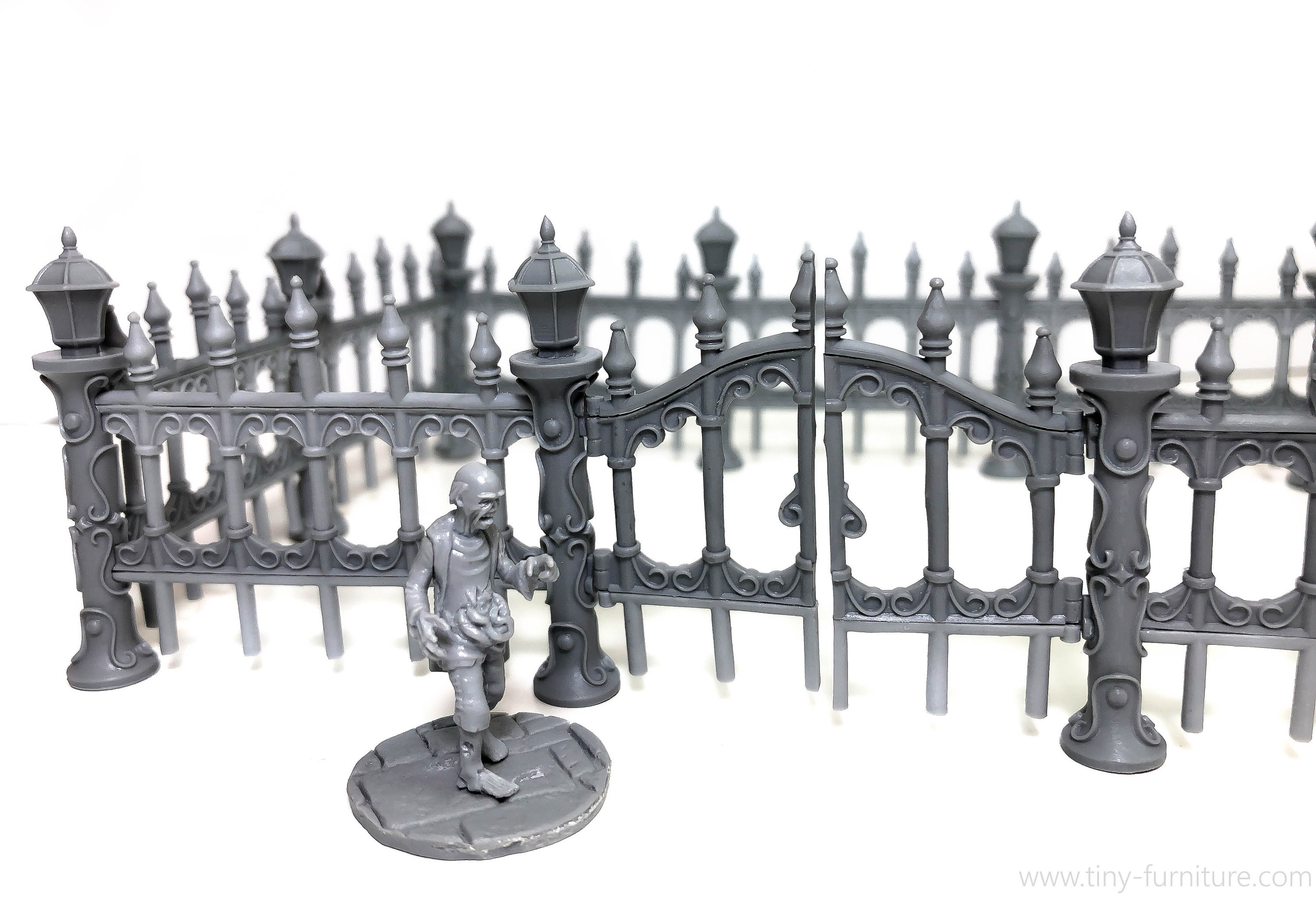 Cemetery Fence Miniature Dnd Furniture Dungeon Decor | Etsy