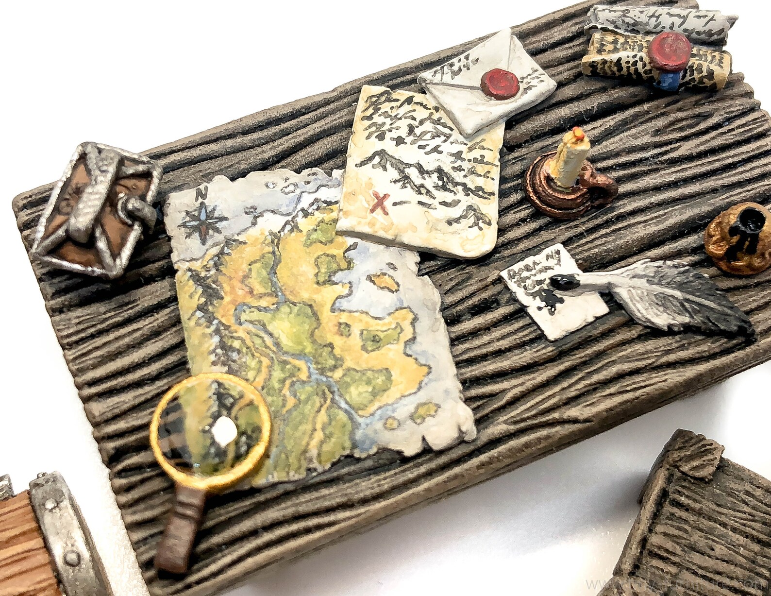 Treasure Hunter Table painted Miniature Tabletop | Etsy