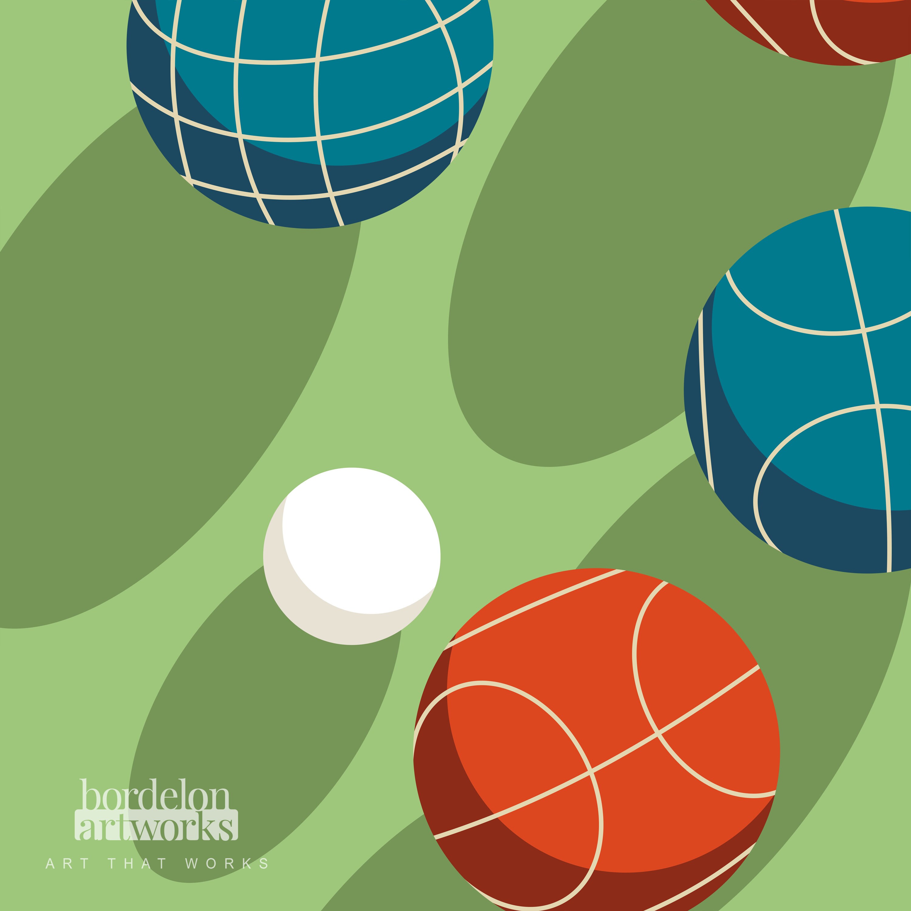 Bocce Ball Art Print Sport Poster Printable Wall Art Sports - Etsy