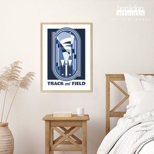 Track and Field Art Print, Running Track Poster Printable Wall Art ...