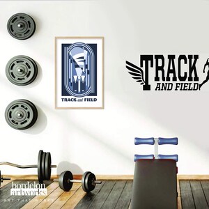 Track and Field Art Print, Running Track Poster Printable Wall Art ...
