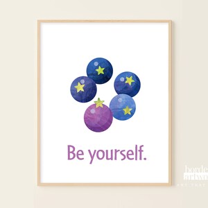 Positive Affirmation Wall Art, Fruit Nursery Prints, Kids Room Decor ...