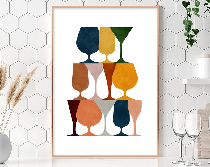 Cheers Print Bar Cheers Sign Cart Print Bar Cart Decor Cheers Printable Art Digital Download ...