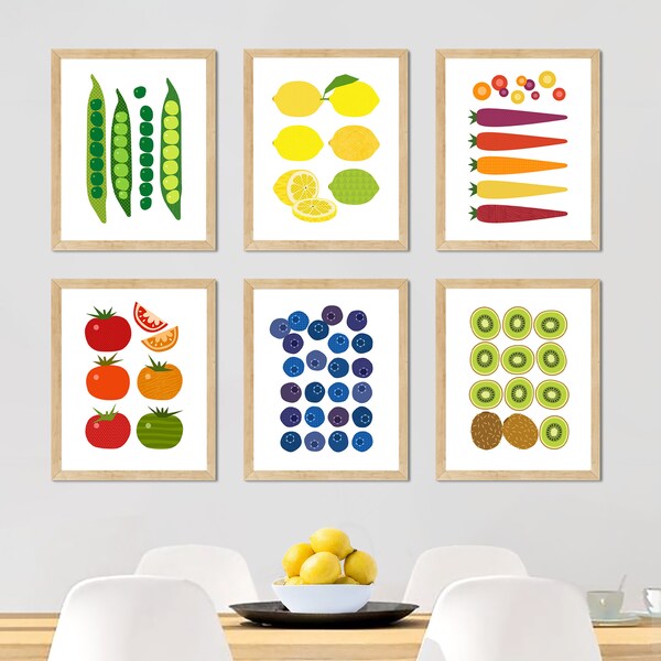 Framed Vegetable and Fruit Prints - Etsy