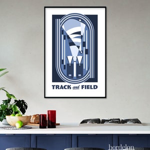 Track and Field Art Print, Running Track Poster Printable Wall Art ...