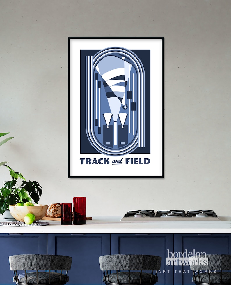 Track and Field Art Print Running Track Poster Printable Wall - Etsy