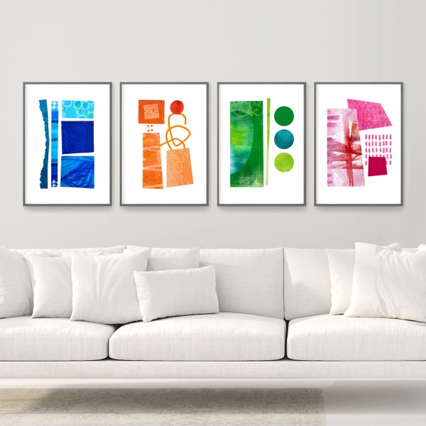 Bright Abstract Art - Etsy