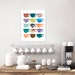 Coffee Cup Poster Teacup Art Tea Gifts Modern Kitchen Wall - Etsy