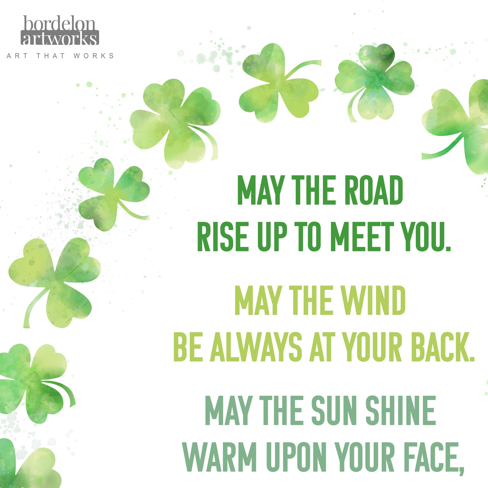 May the Road Rise up to Meet You Irish Blessing Print - Etsy