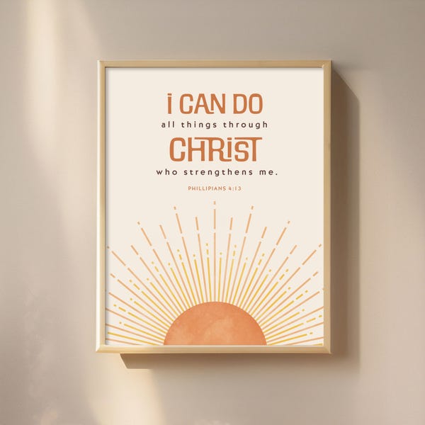Philippians 4 13 - Etsy