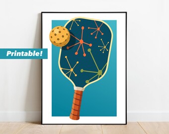 Printable Pickleball Wall Art - Etsy
