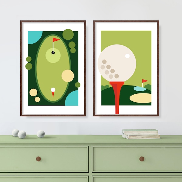 Golf Art - Etsy