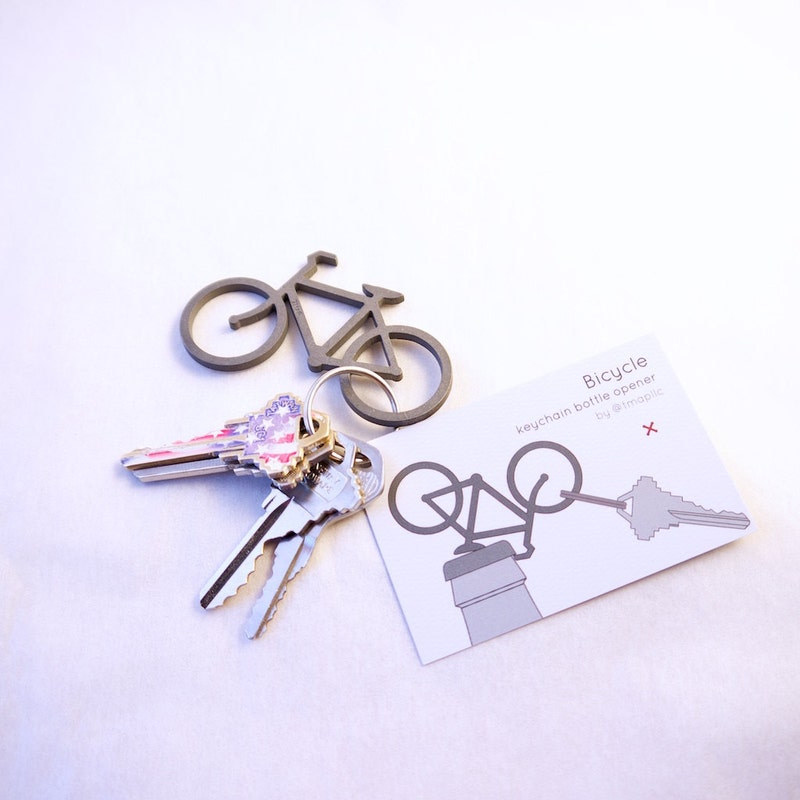 Bicycle Keychain - Etsy