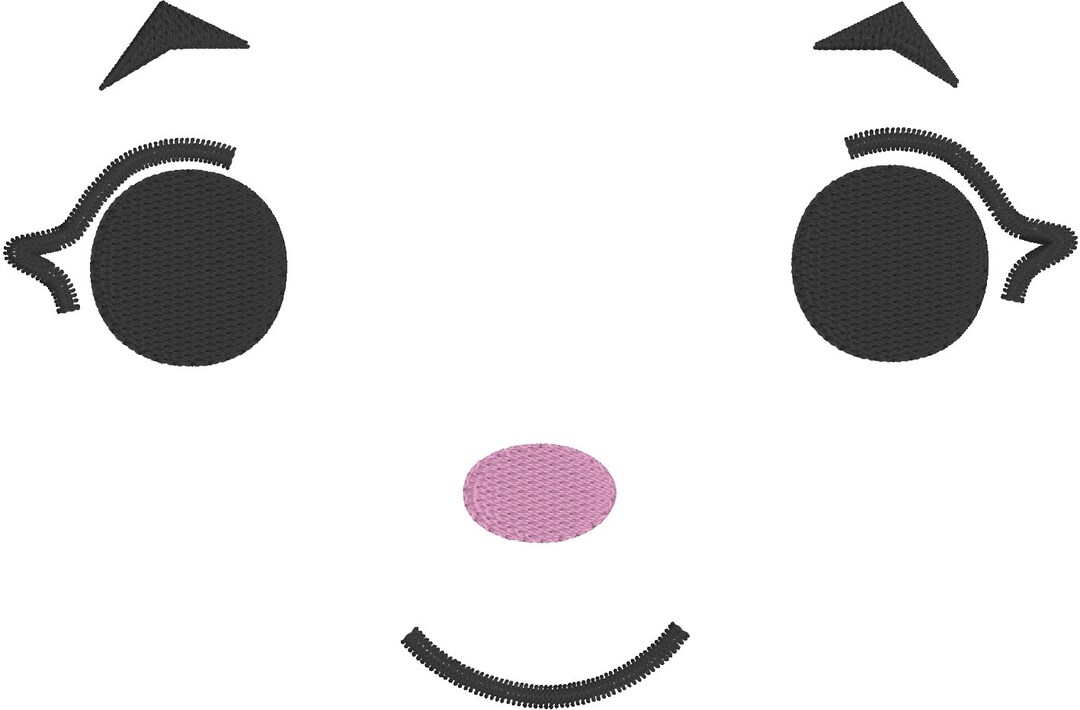 Happy Face 2x2, 4x4, 5x7 PES File - Etsy