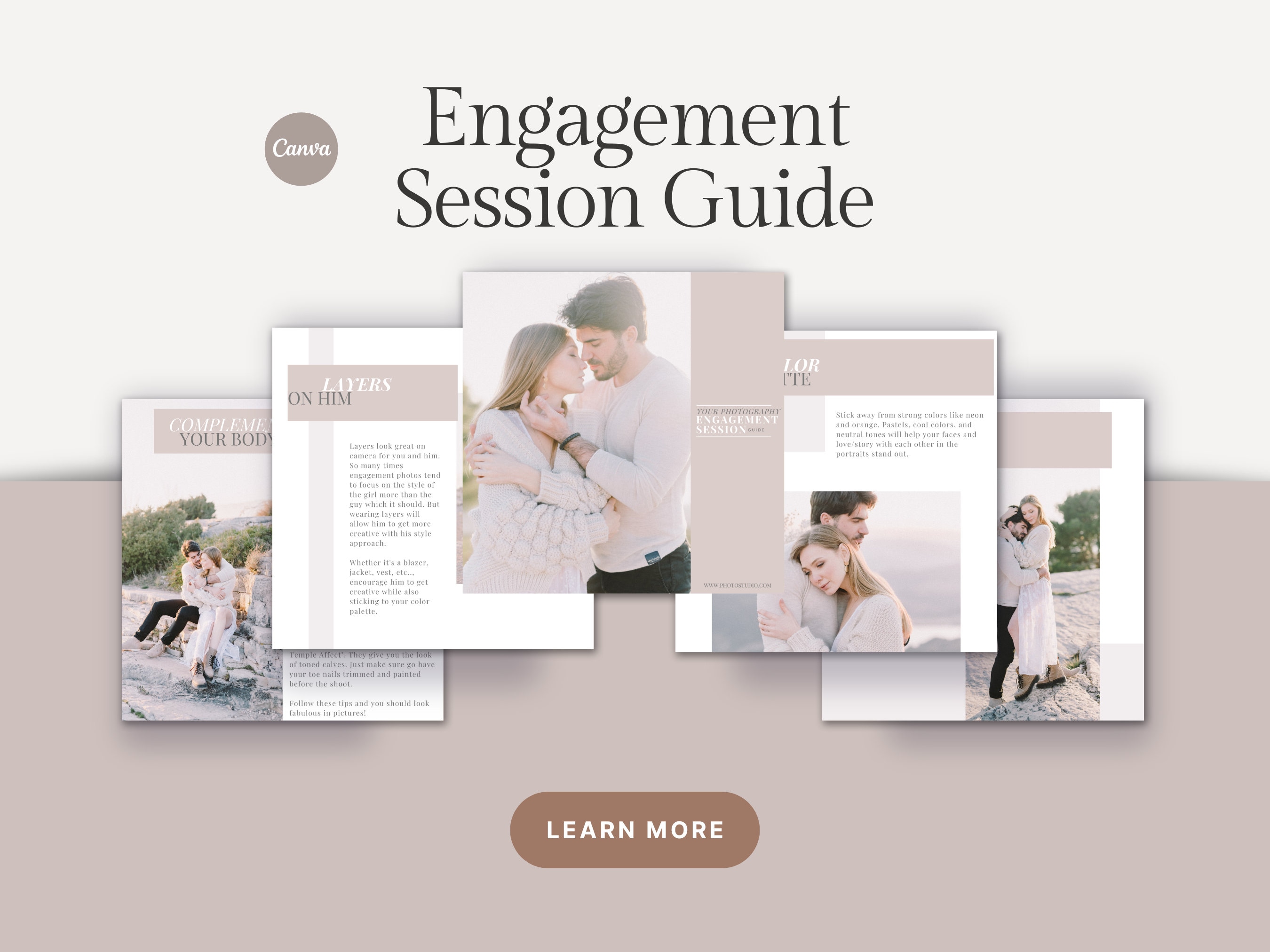 Romantic Engagement Photographer Pricing Guide Canva, Engagement ...