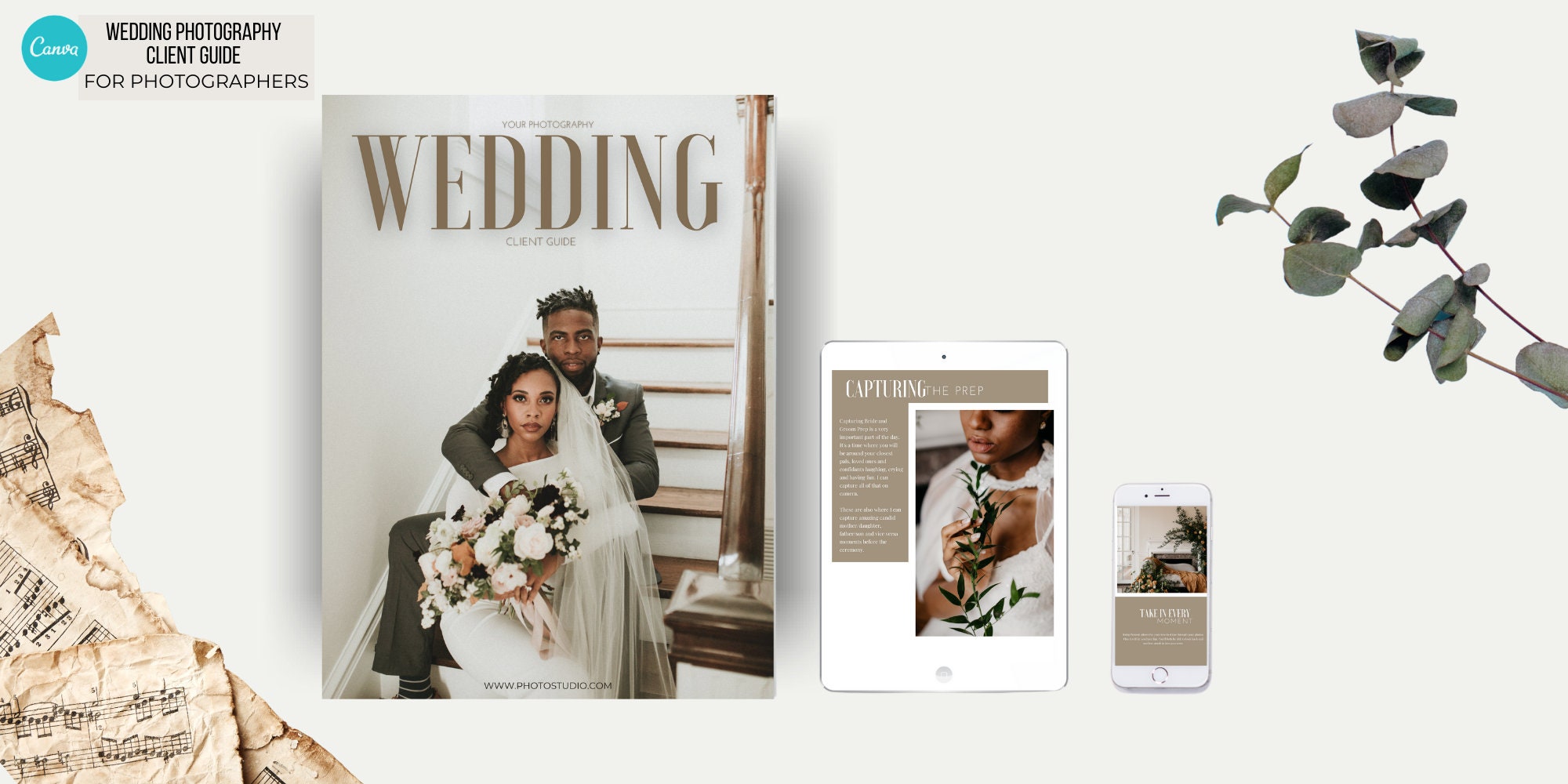 Wedding Photography Magazine Template Photography Price List | Etsy