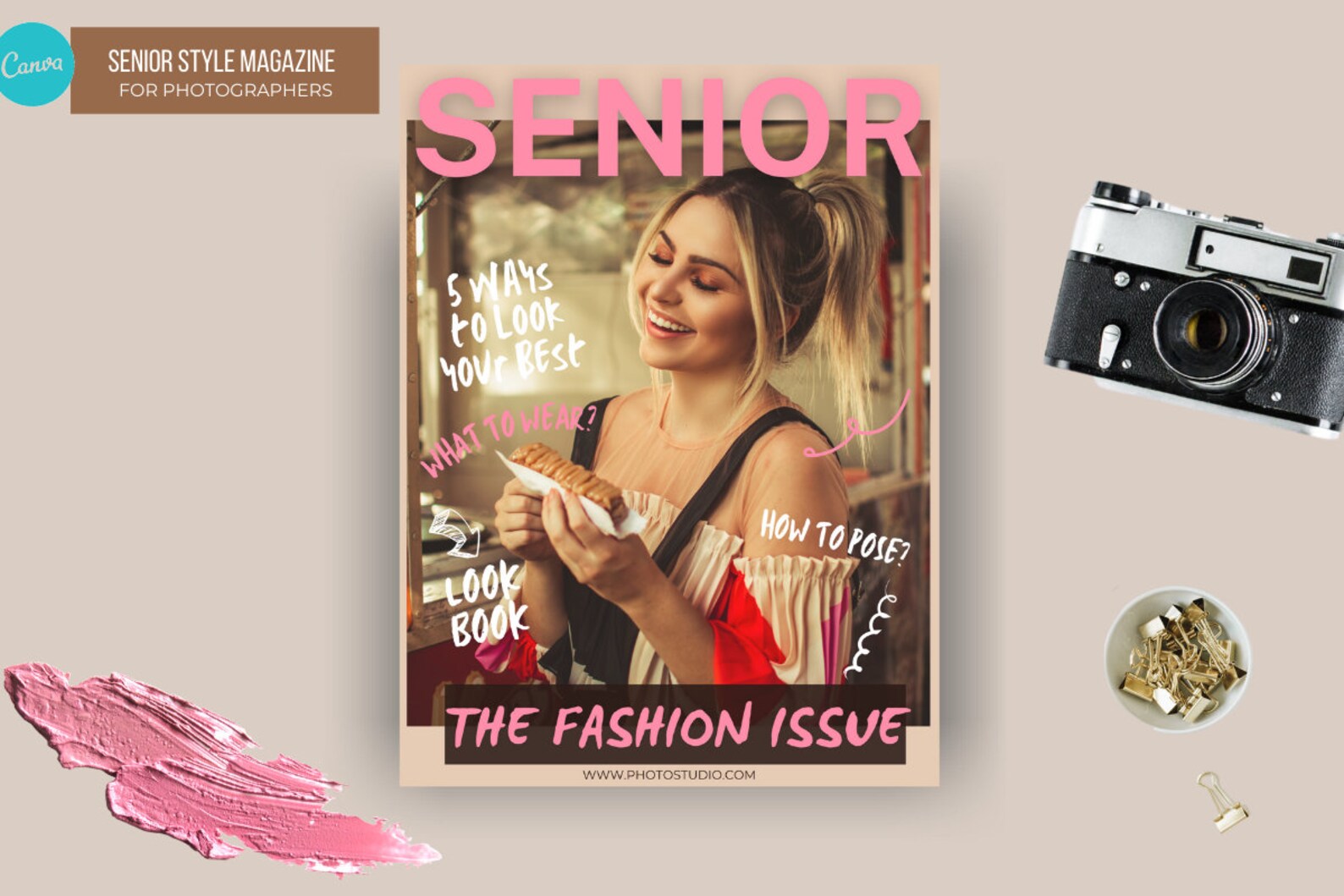 Senior Style Magazine Photography Template, Senior Guide, Senior ...