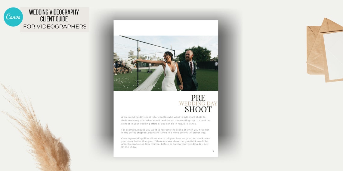 Wedding Videography Magazine Template for Videographers, Welcome ...
