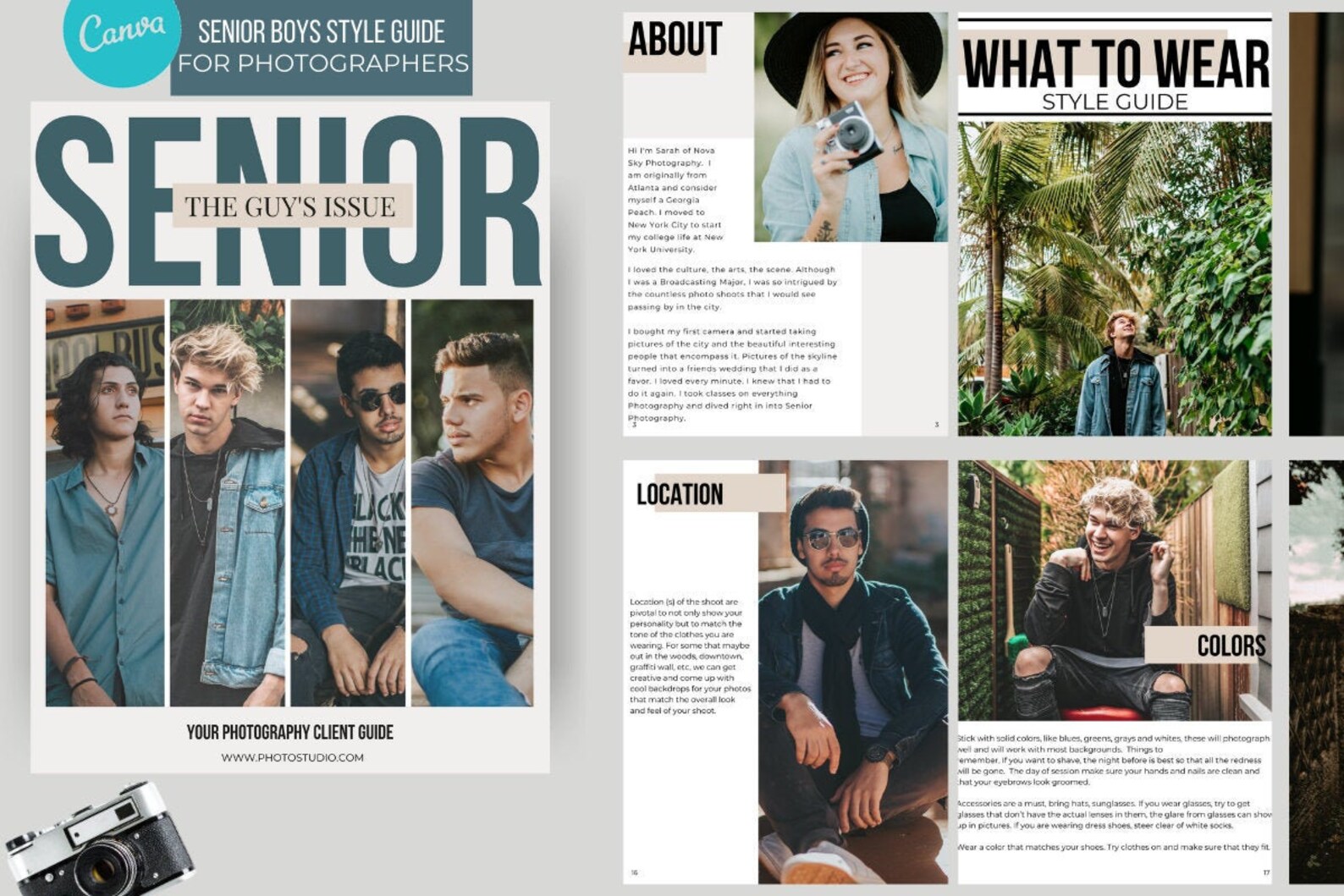 Senior Style Guide Photography Template, Senior Guide, Senior Magazine ...