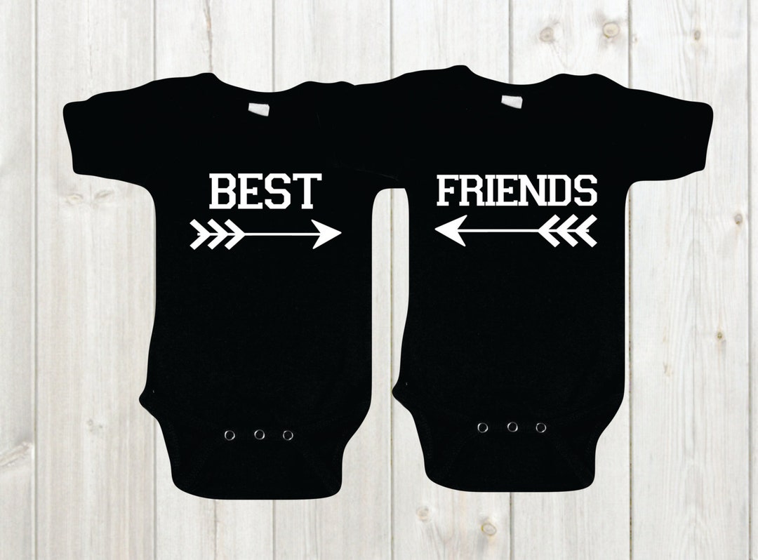 Best Friends Set of 2 Twin Shirts Twin Outfits Twin Babies Shirts Twin ...
