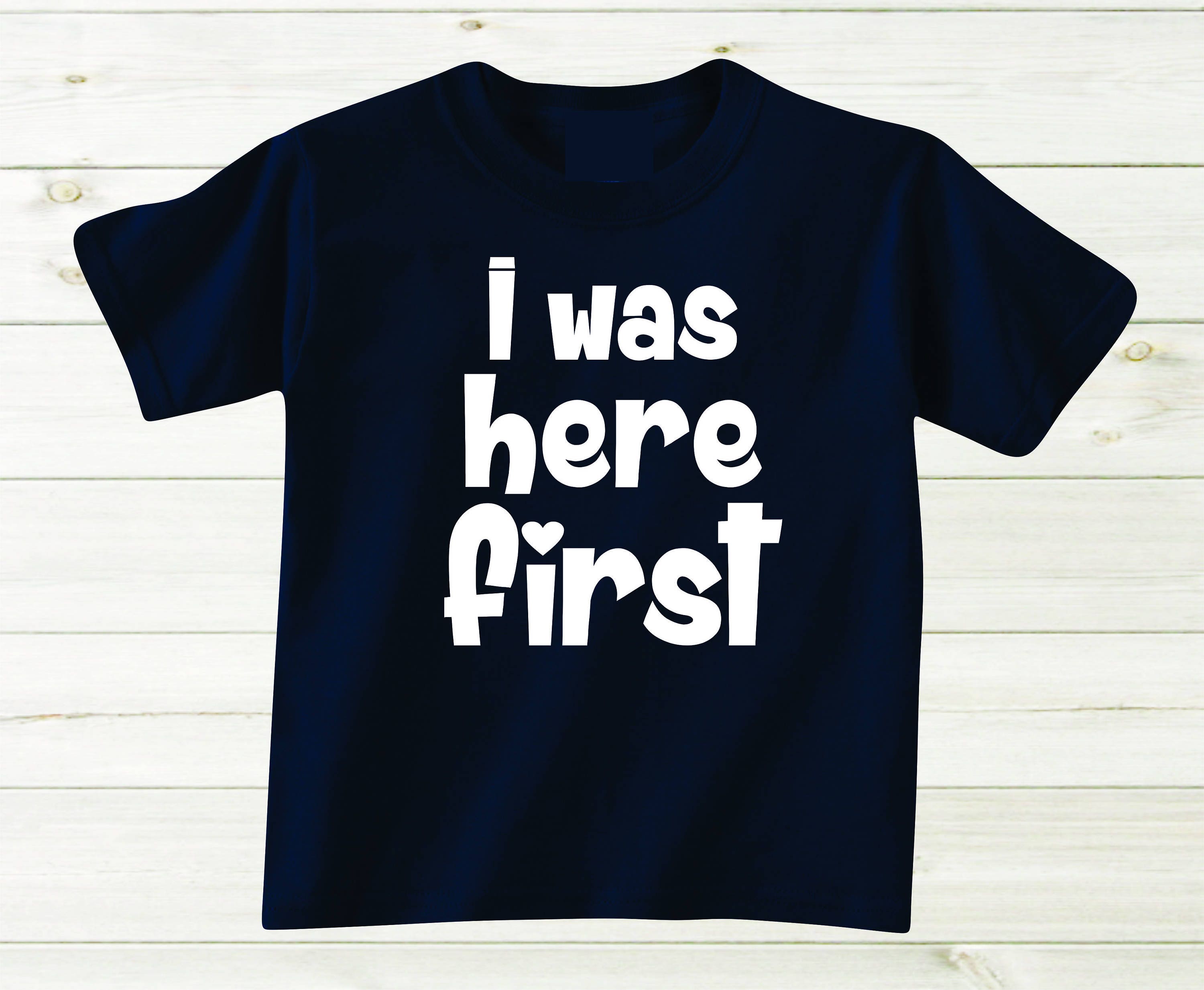 I Was Here First Toddler Shirt Toddler Boy Outfit Big Brother | Etsy