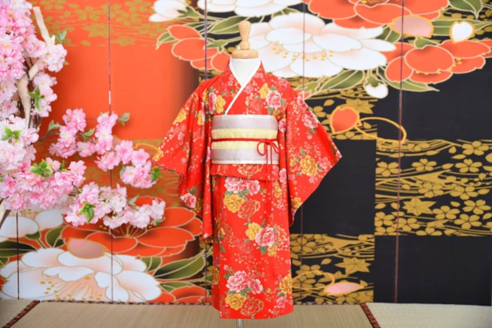 Japan Kimono Sakura Custom Order Handmade for All Size Adult - Etsy Israel