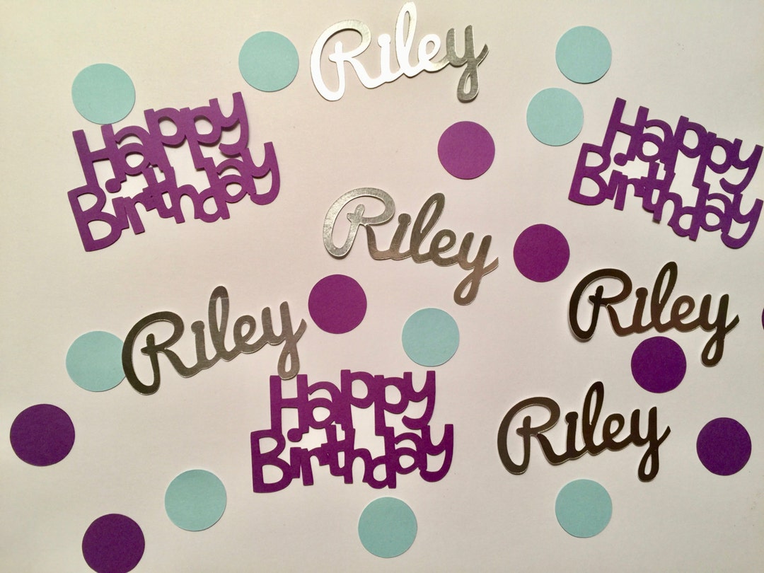 Happy Birthday Personalized Confetti - Custom Confetti - Any Name With ...