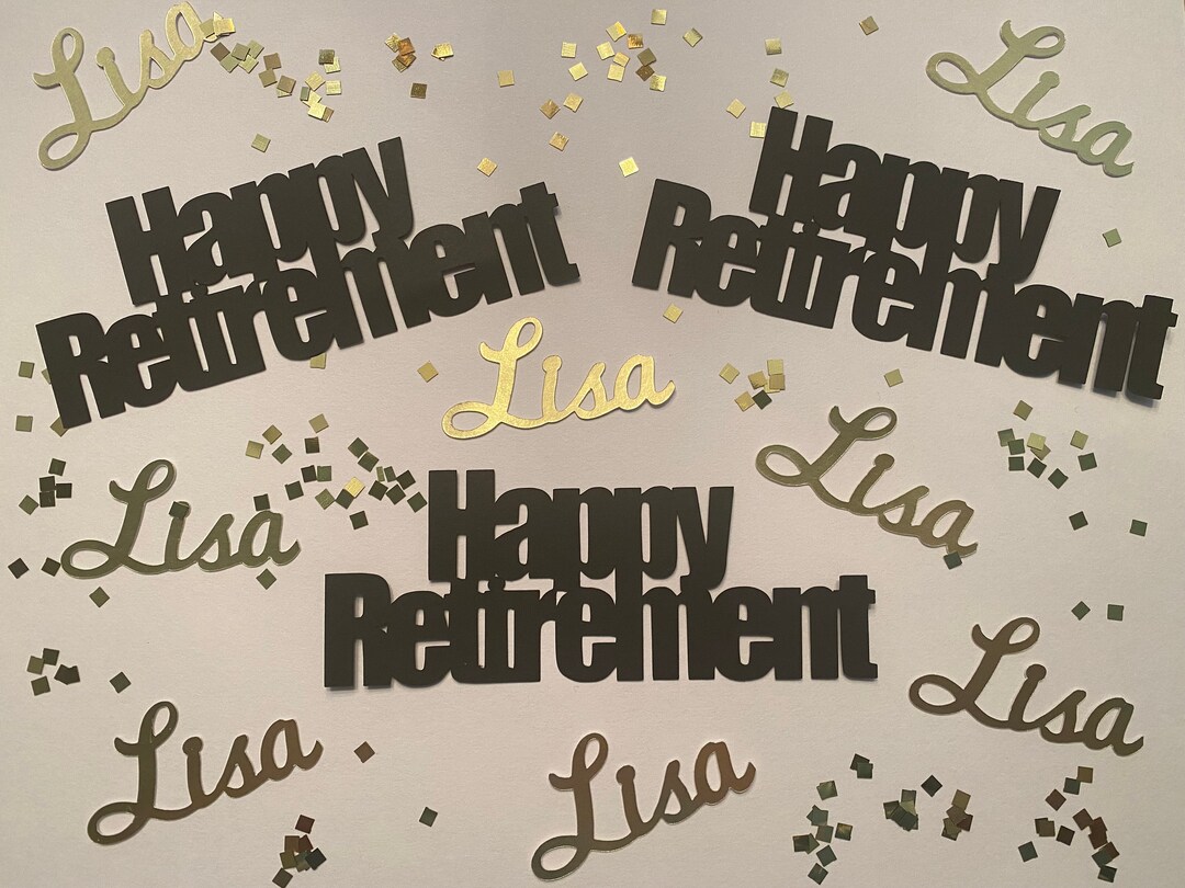 Personalized Retirement Party Confetti - Etsy