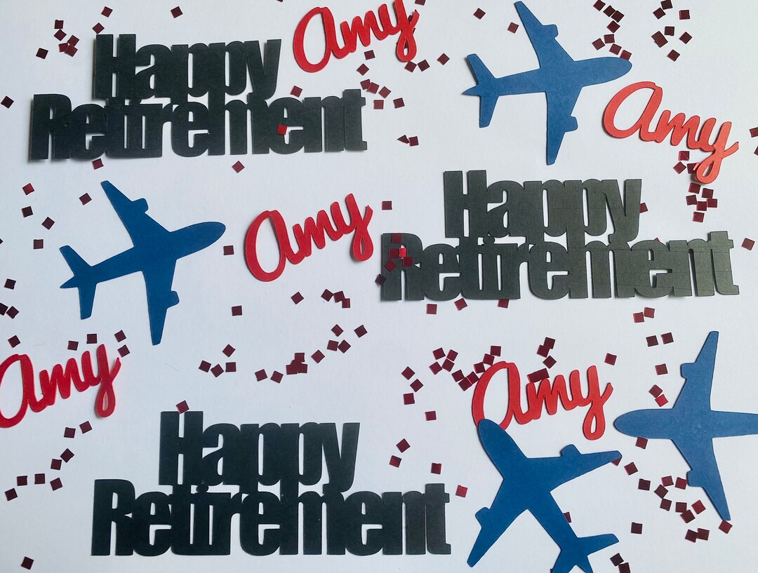 Flight Crew Personalized Retirement Party Confetti - Etsy