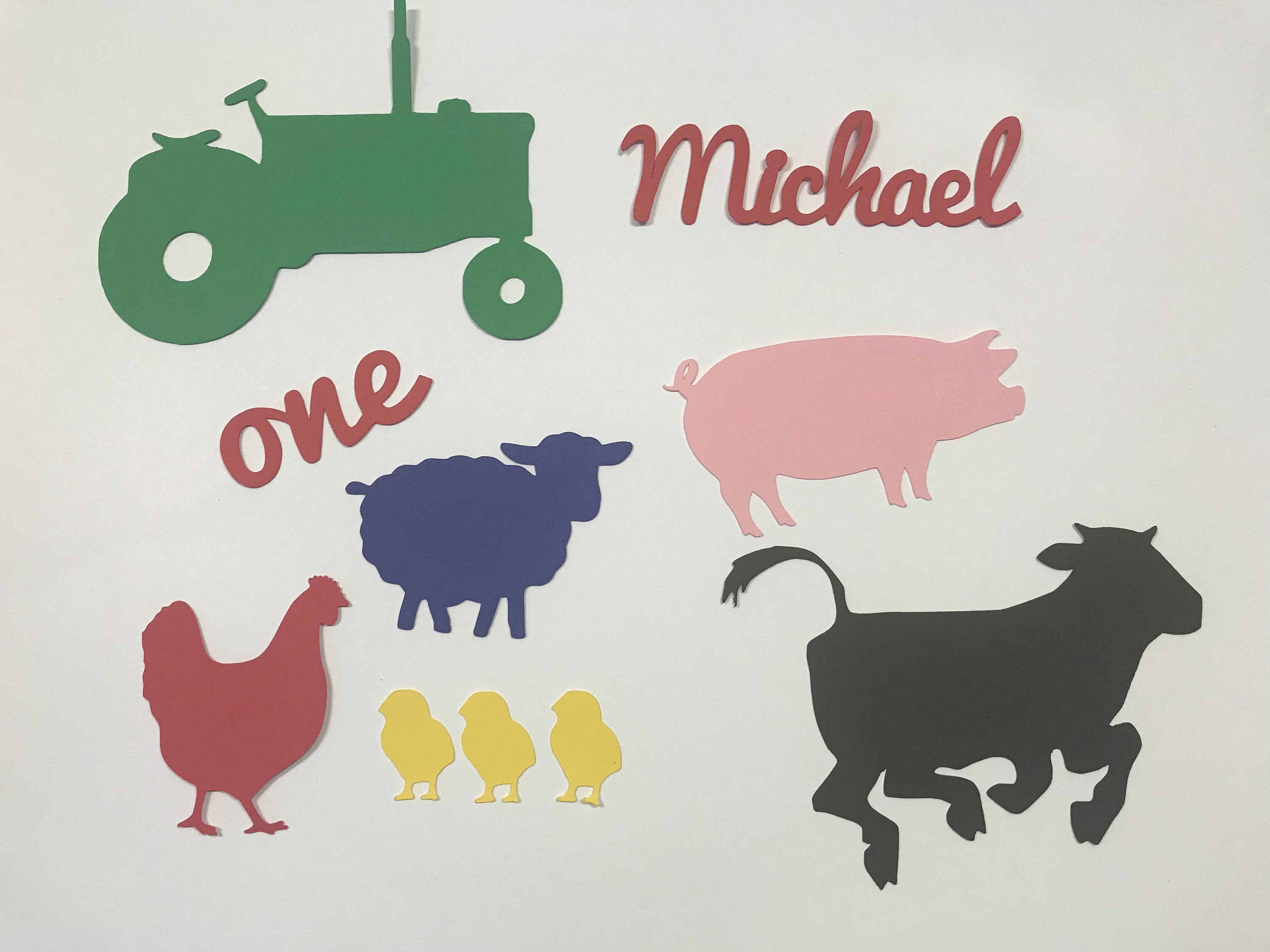 Farm Animals and Tractor Birthday Party Personalized Confetti | Etsy