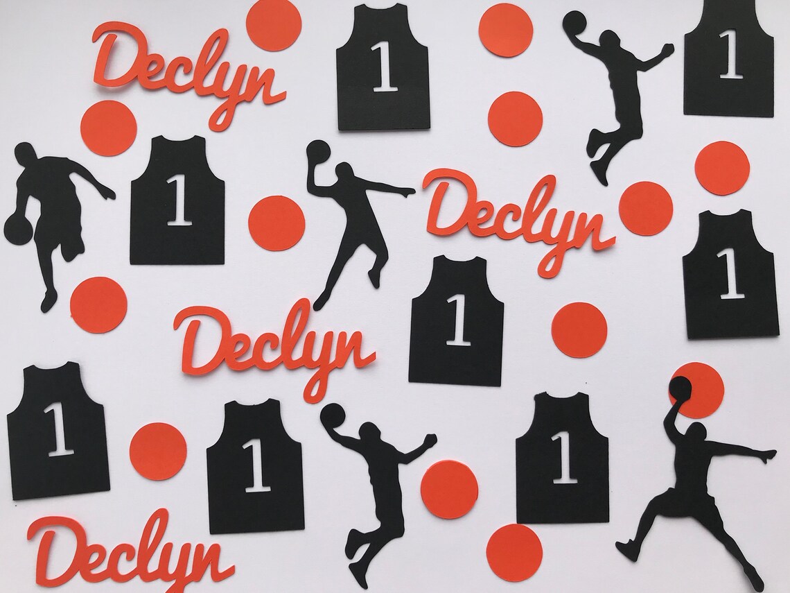 Custom Birthday Basketball Confetti - Male or Female Player ...