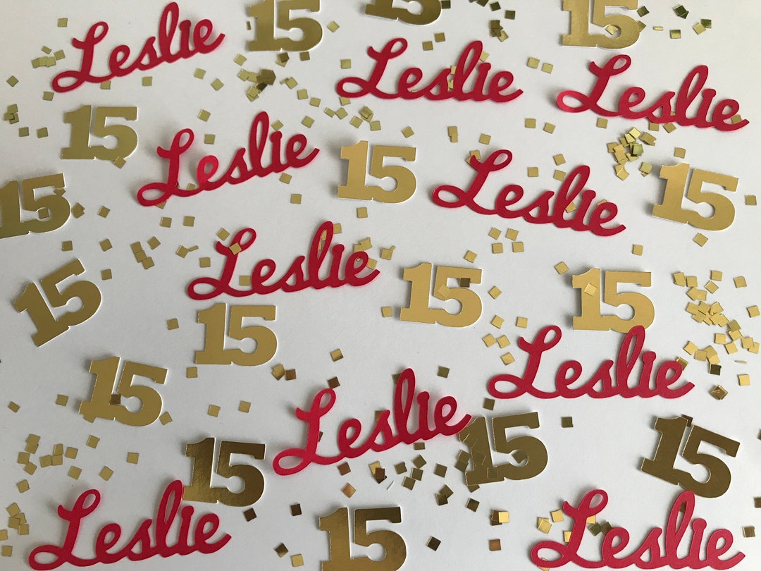 15th Birthday Party Confetti - Quinceanera Personalized Confetti in ...