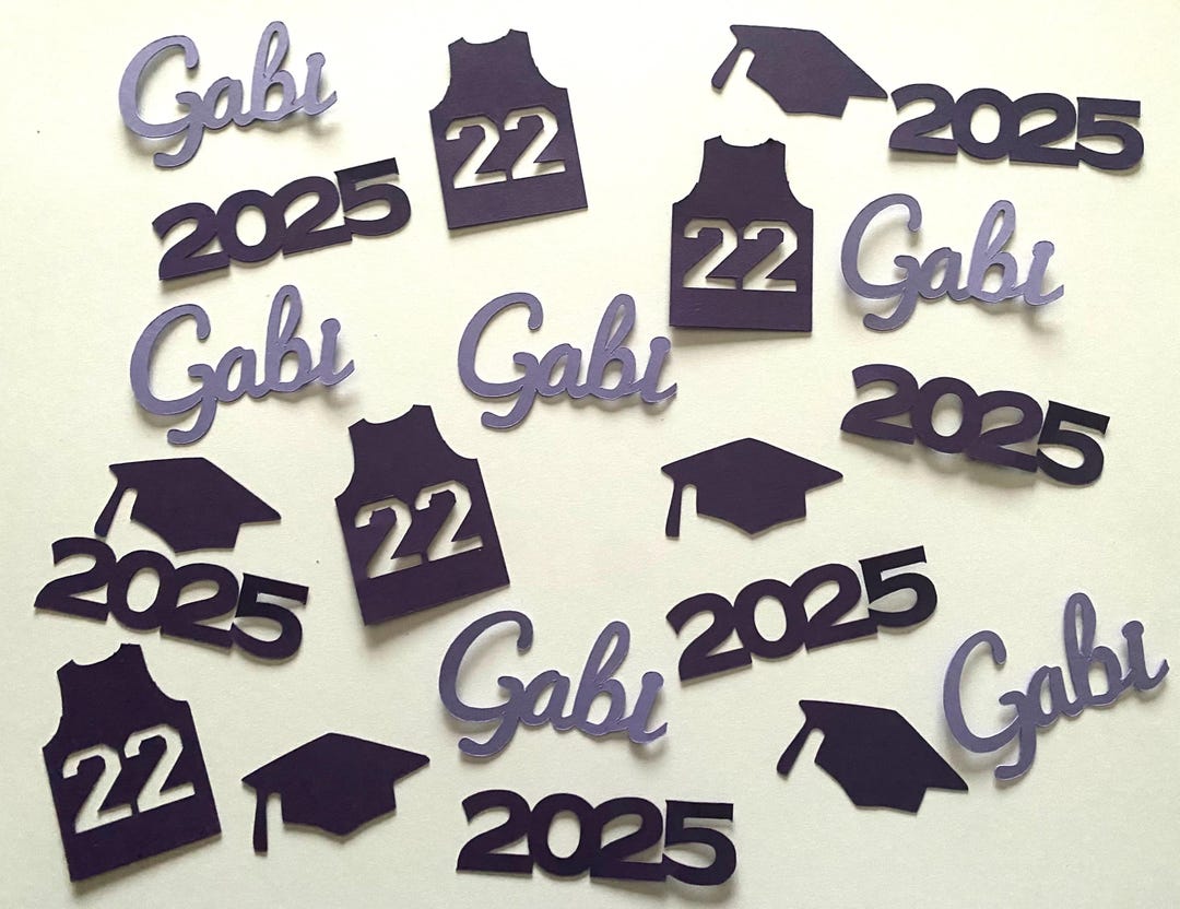 Class of 2025 Personalized Graduation Confetti for Athletes - Etsy