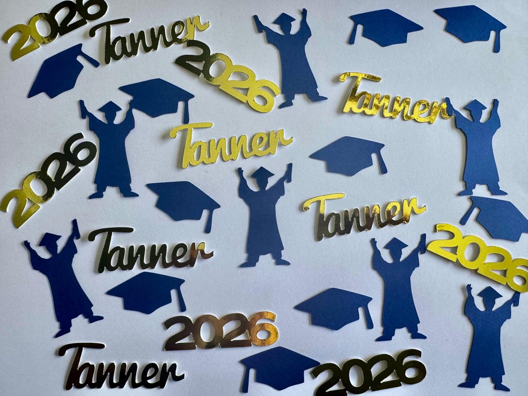 Personalized Graduation Confetti – Class of 2026 | Custom Name, Year ...